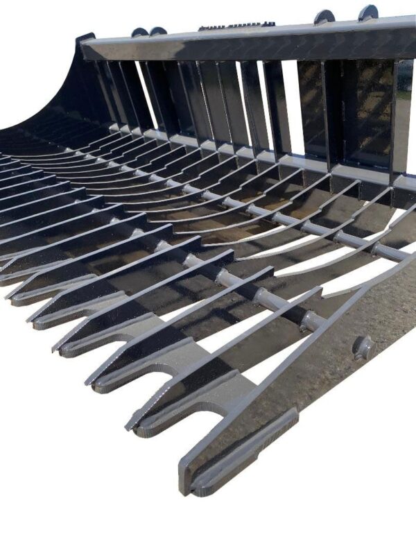 Skid-Steer Rock Bucket - Melecio Attachments