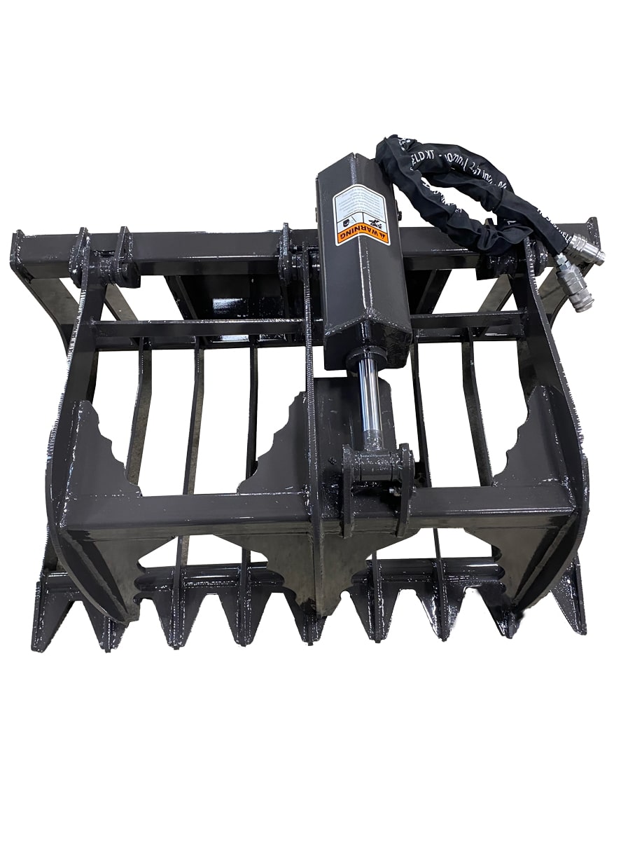 Dingo, Toro, and Bobcat Brush Grapple Bucket - Melecio Attachments