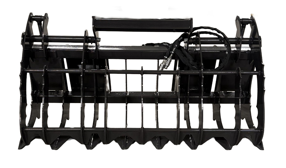 Compact Root Rake Grapple - Melecio Attachments