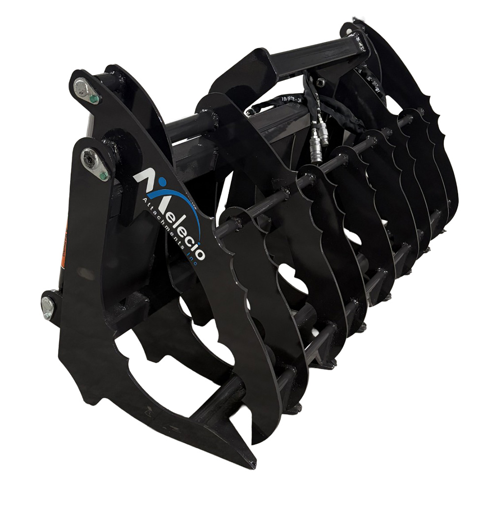 Compact Root Rake Grapple - Melecio Attachments
