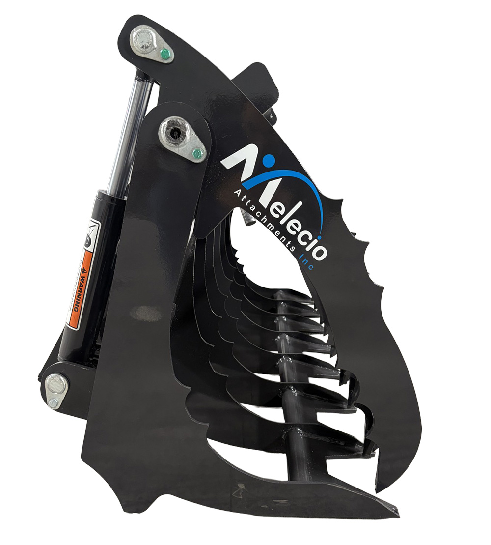 Compact Root Rake Grapple - Melecio Attachments