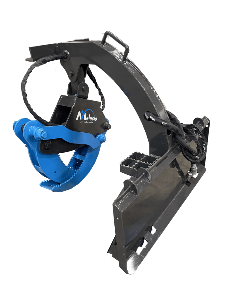Skid Steer Log Grapple - Melecio Attachments